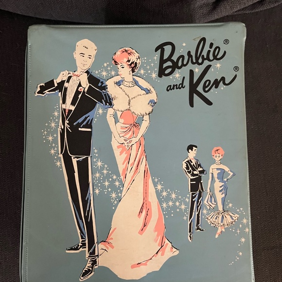 Barbie | Toys | Barbie And Ken Retro Doll Case Blue Black Pink | Poshmark